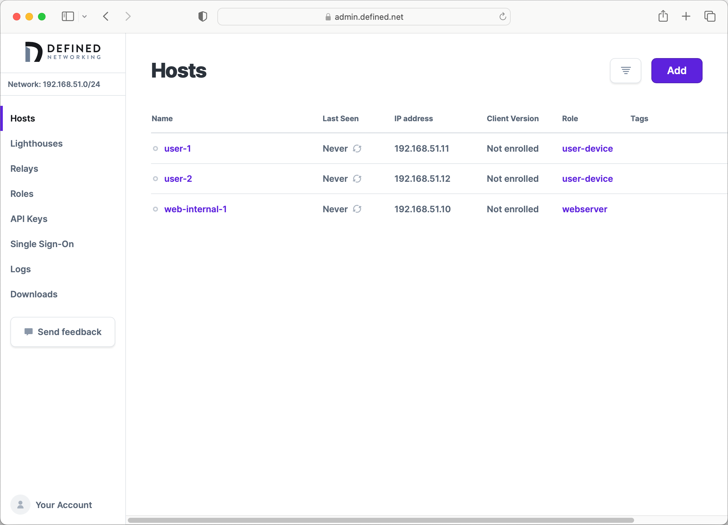 Creating Firewalls Using Roles and Tags | Managed Nebula Docs