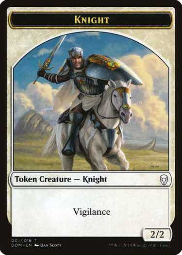 2/2 White Knight Creature Token | MTG.onl Tokens