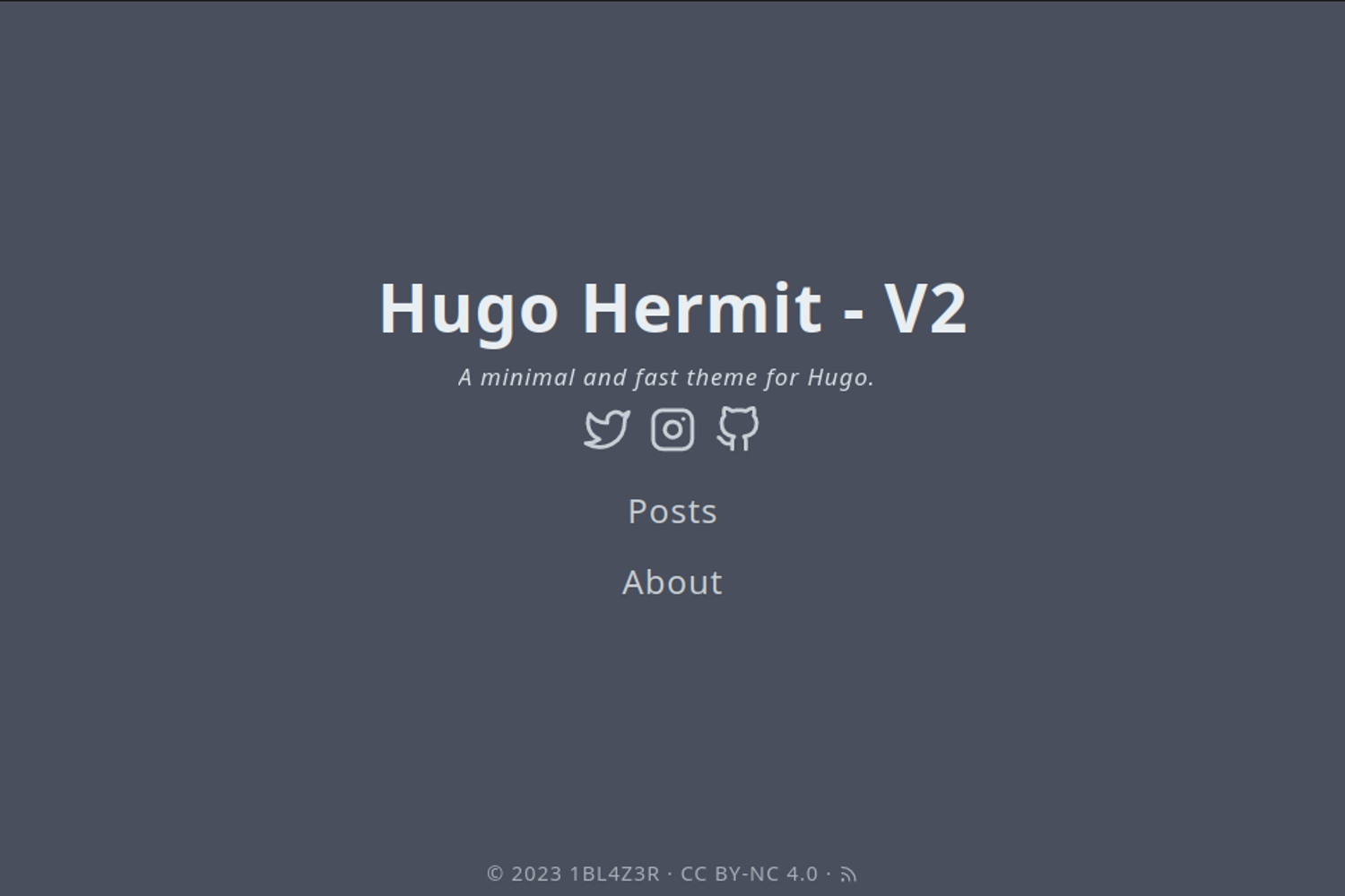 Hermit-V2 | Hugo Themes