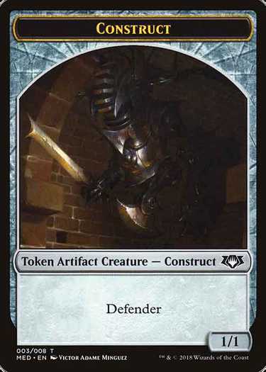 1/1 Colorless Construct Artifact Creature Token | MTG.onl Tokens