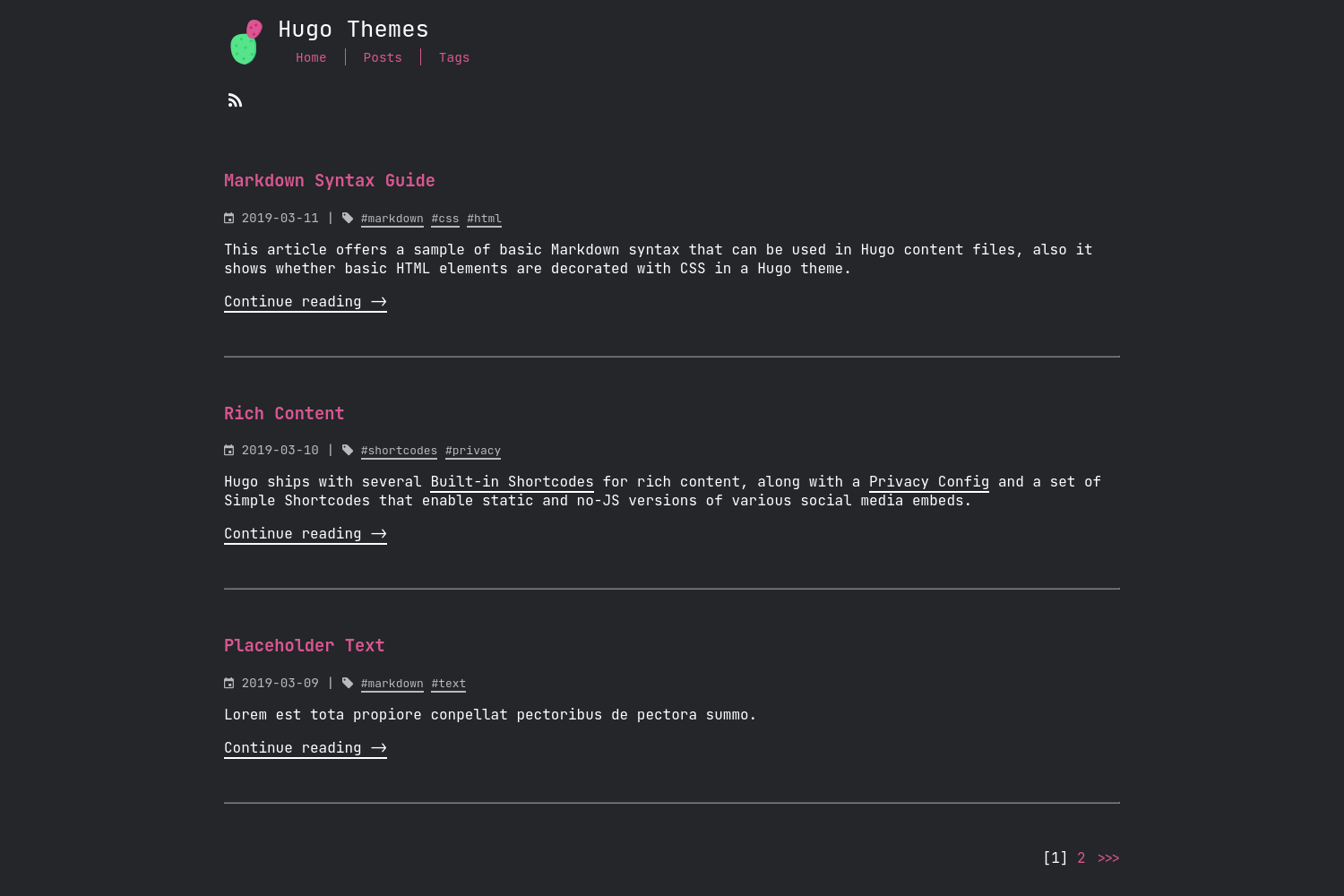 Hugo Ficurinia | Hugo Themes