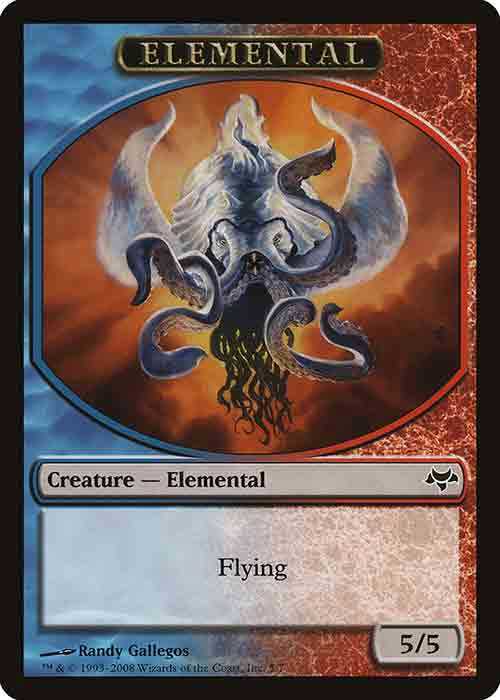 5/5 Blue Red Elemental Creature Token | MTG.onl Tokens